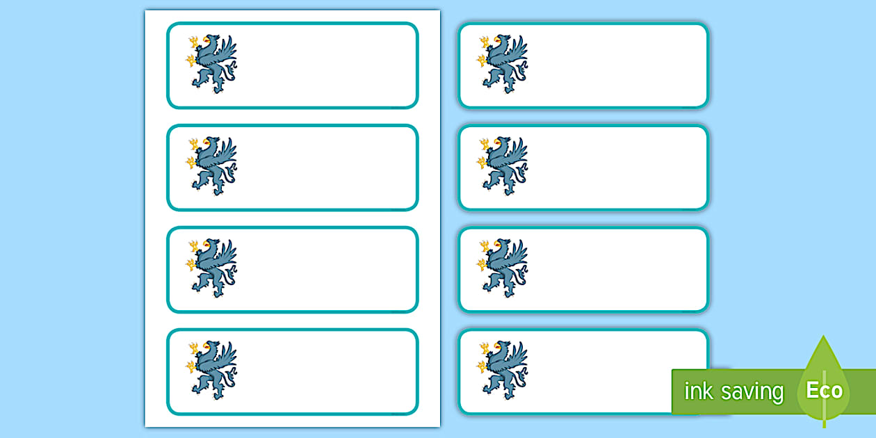 Griffin Themed Classroom Labels (teacher made) - Twinkl