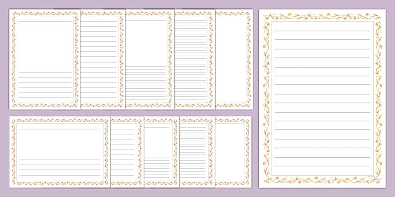 Traditional Tales-Themed Page Borders