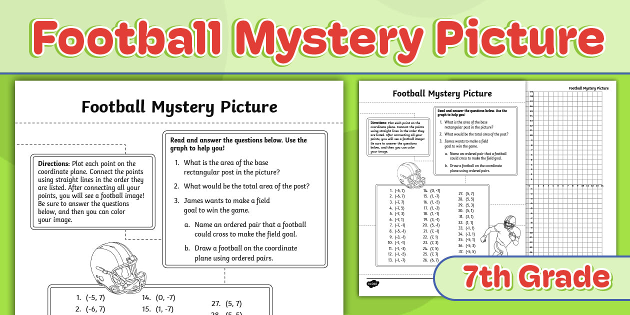 Seventh Grade Football Mystery Picture