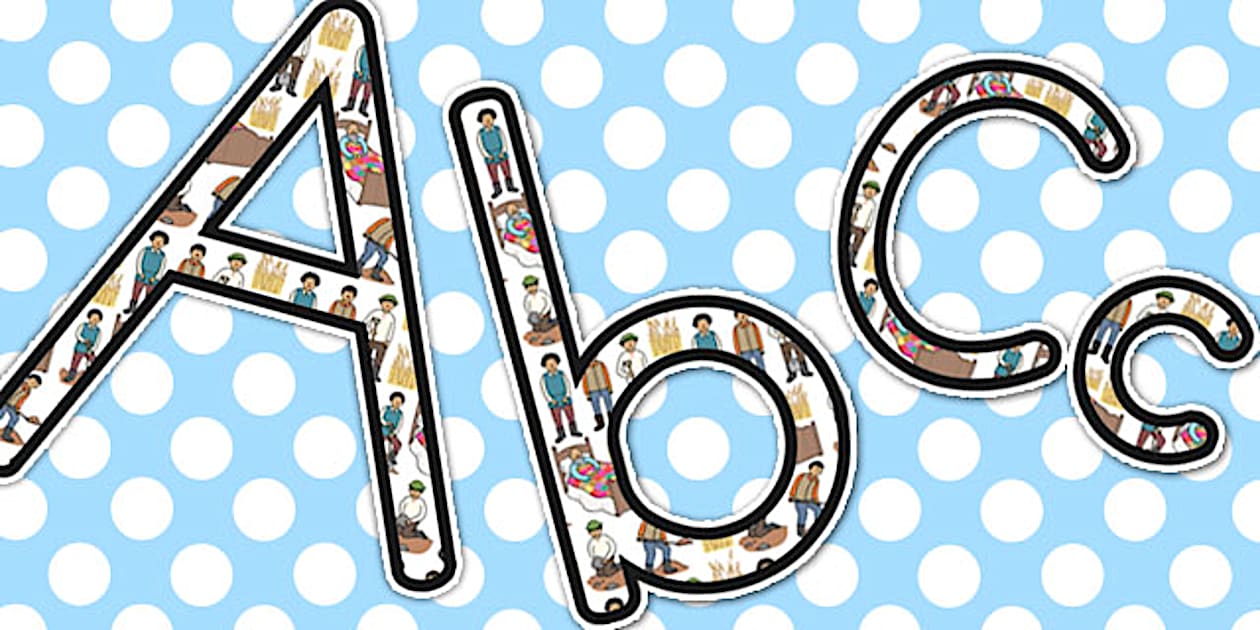 The Farmer and His Sons Themed Display Lettering - australia