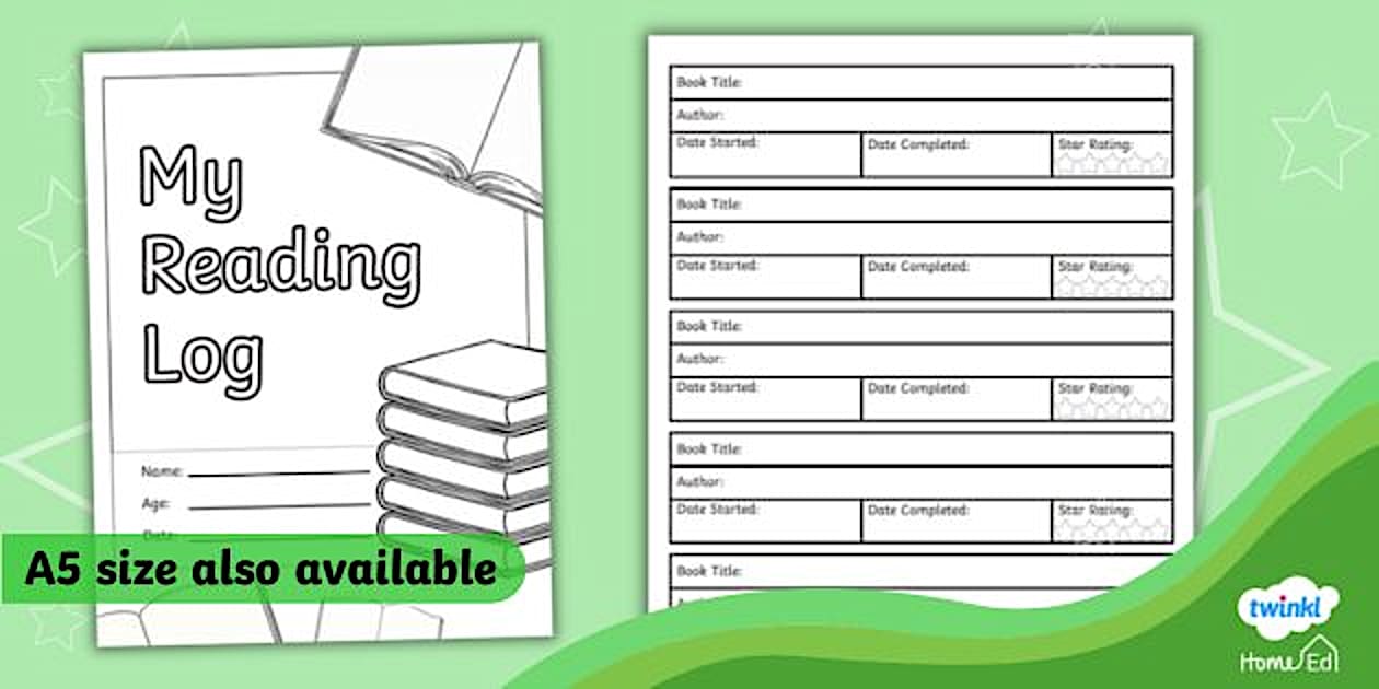 My Reading Log Booklet (teacher made) - Twinkl