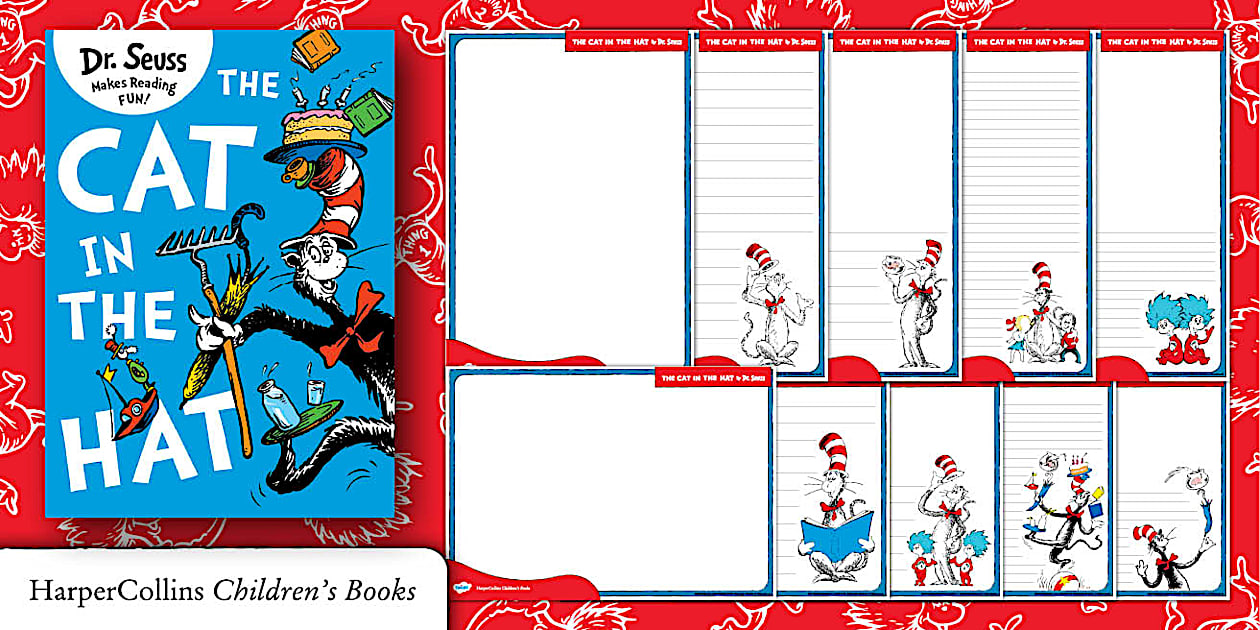 FREE! - The Cat in the Hat Page Borders | Dr. Seuss | HarperCollins