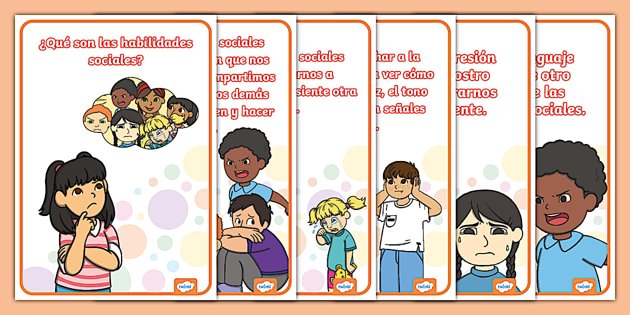 Posters: Claves de las habilidades sociales | Twinkl