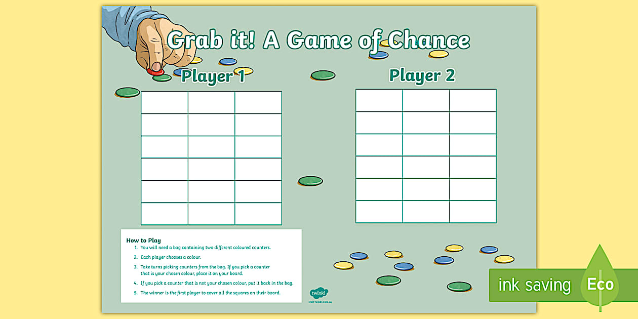 Grab It! A Game of Chance Board Game (teacher made) - Twinkl