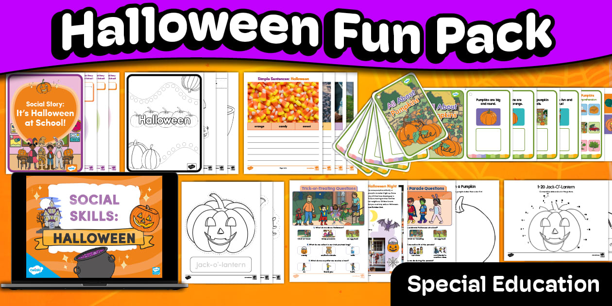 Halloween Fun Pack for Special Education (teacher made)