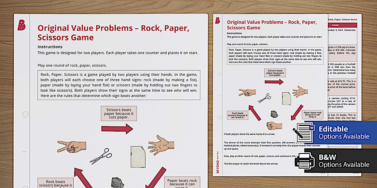 Percentages Original Value (teacher made) - Twinkl