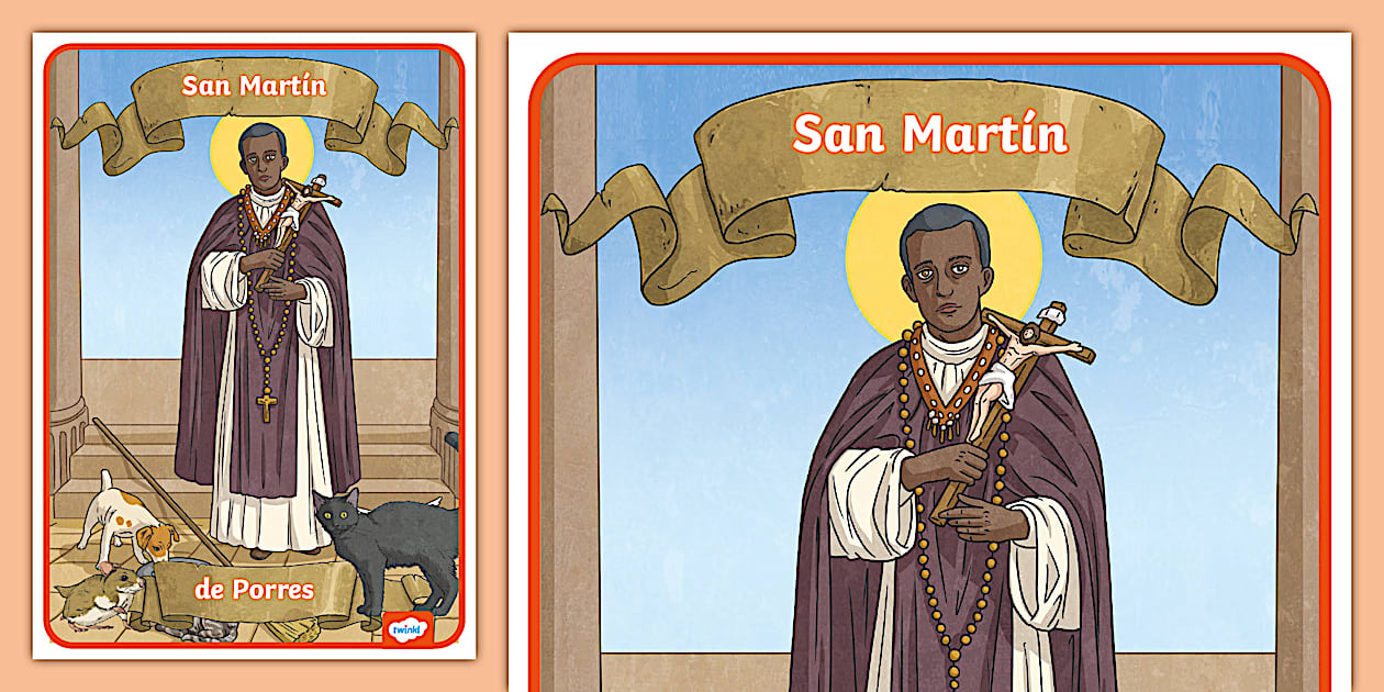Afiche de San Martín de Porres | Recursos Educativos Twinkl
