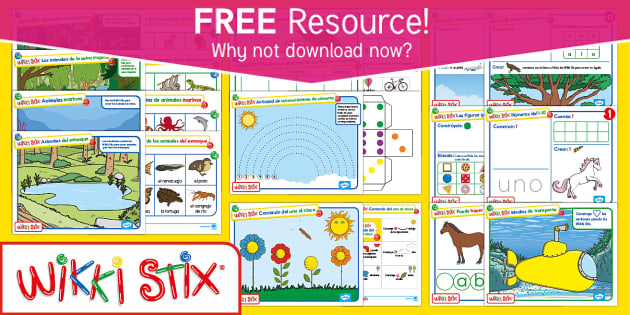 FREE! - GRATIS Pack: Wikki Stix Fiches de actividad - Twinkl