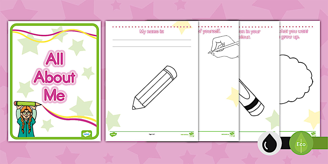 All About Me Activity Booklet (teacher made) - Twinkl