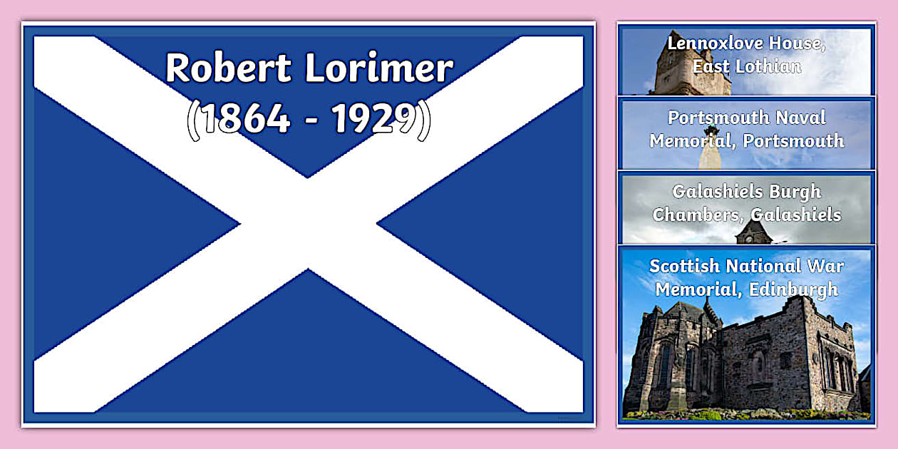 Scottish Architect Sir Robert Lorimer Photo Pack - Twinkl