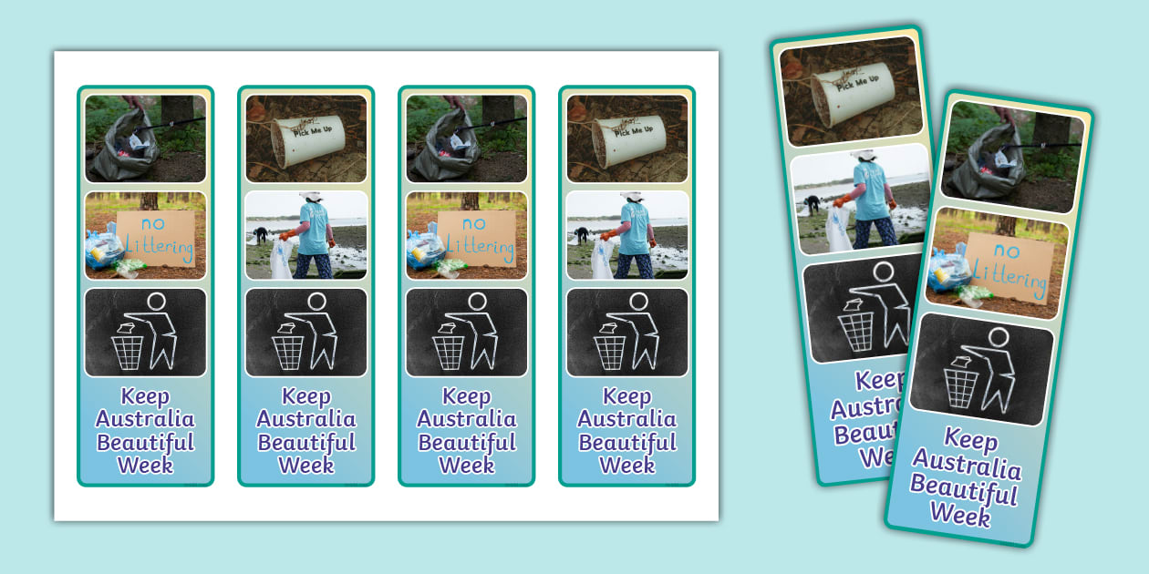 Keep Australia Beautiful Week Photo Strip Bookmarks