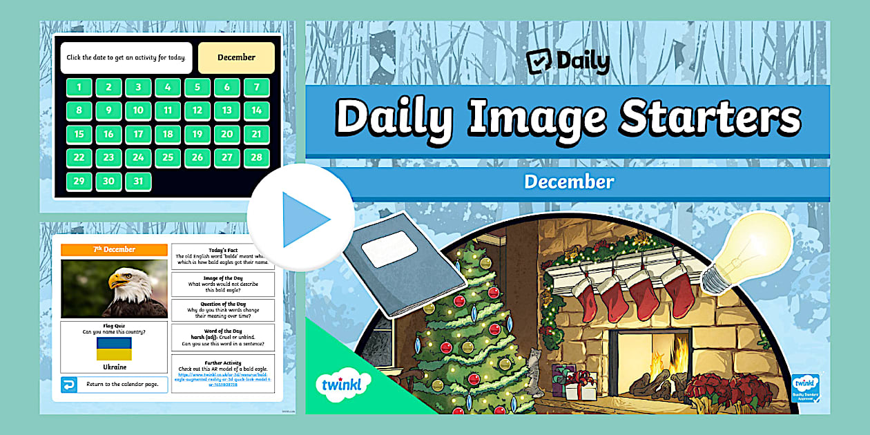 KS2 Twinkl Daily Images Early Morning December PowerPoint