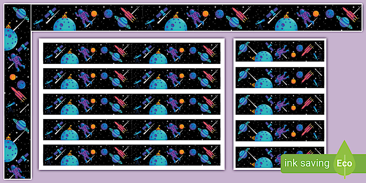 Space Display Borders (teacher made) - Twinkl