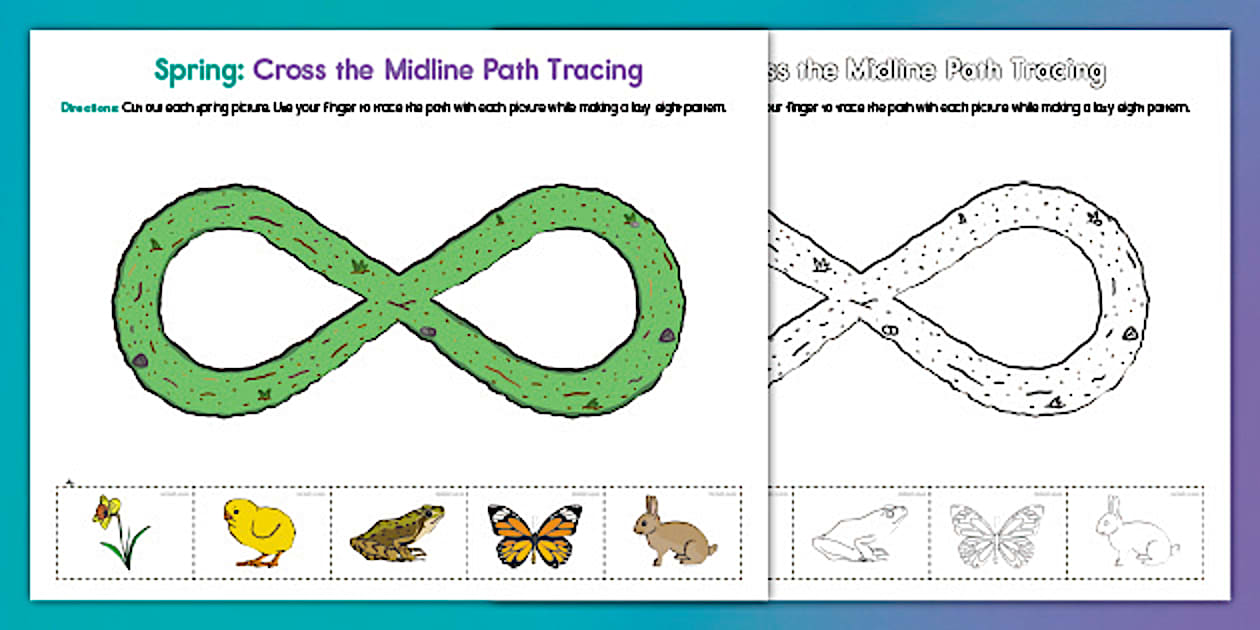 Spring Midline Worksheet | Educational Resources | Twinkl USA