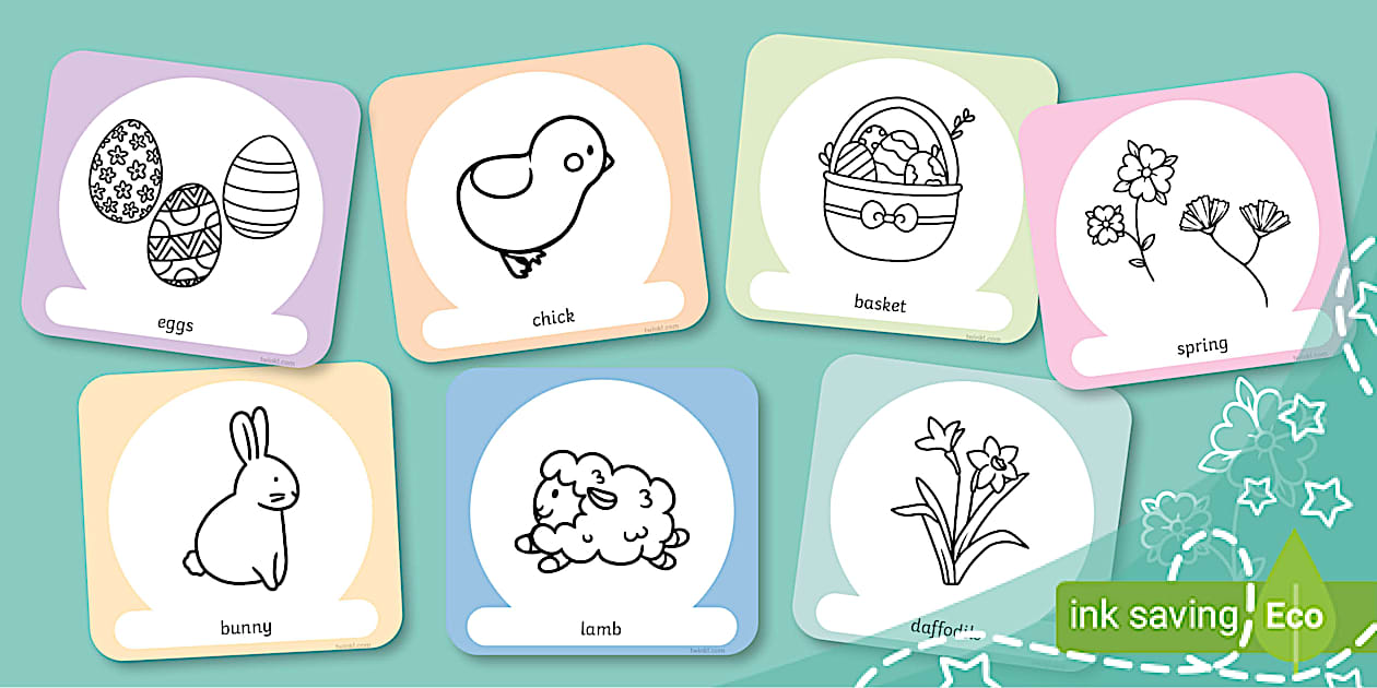 My First Easter Flashcards (teacher made) - Twinkl