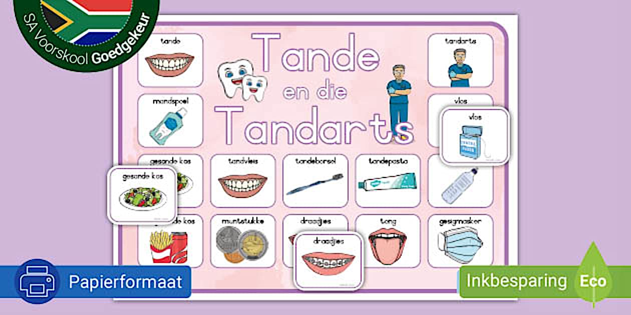Tande en die Tandarts Kommunikasiemat (teacher made)