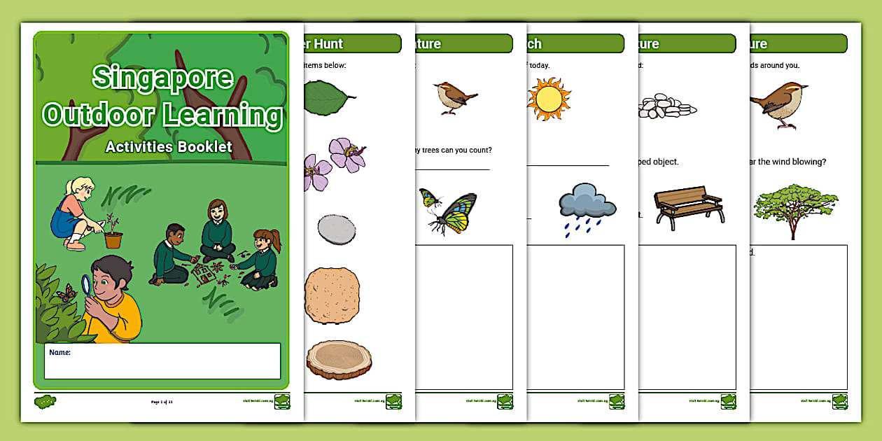 Singapore Outdoor Learning Activities Booklet (teacher made)