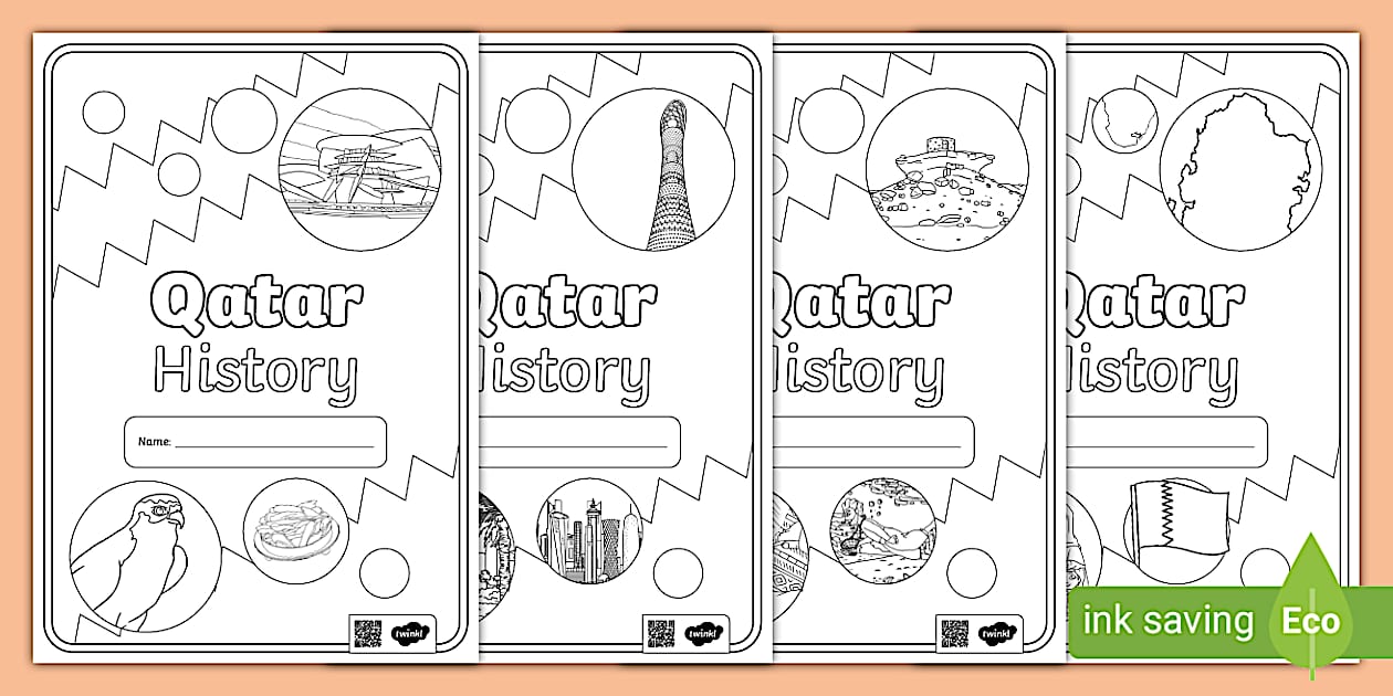 Qatar History Book Cover (creat de profesori) - Twinkl