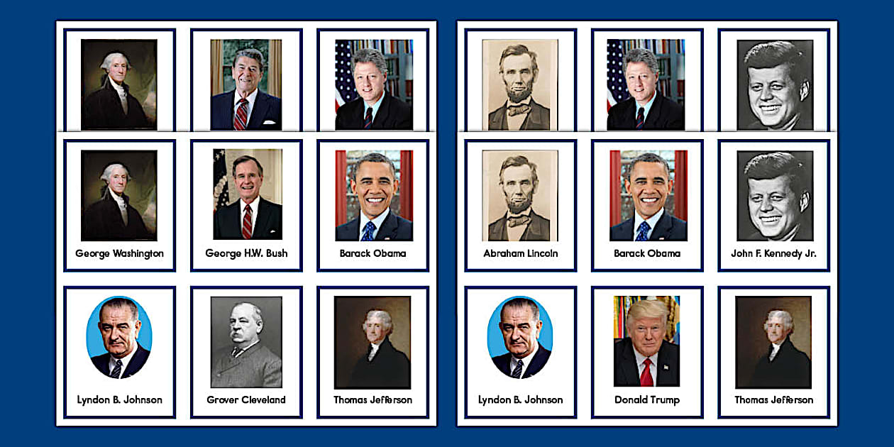 Presidents Day Matching Cards | U.S. Presidents | Twinkl