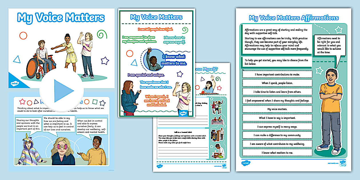 My Voice Matters KS2 Resource Pack (teacher made) - Twinkl