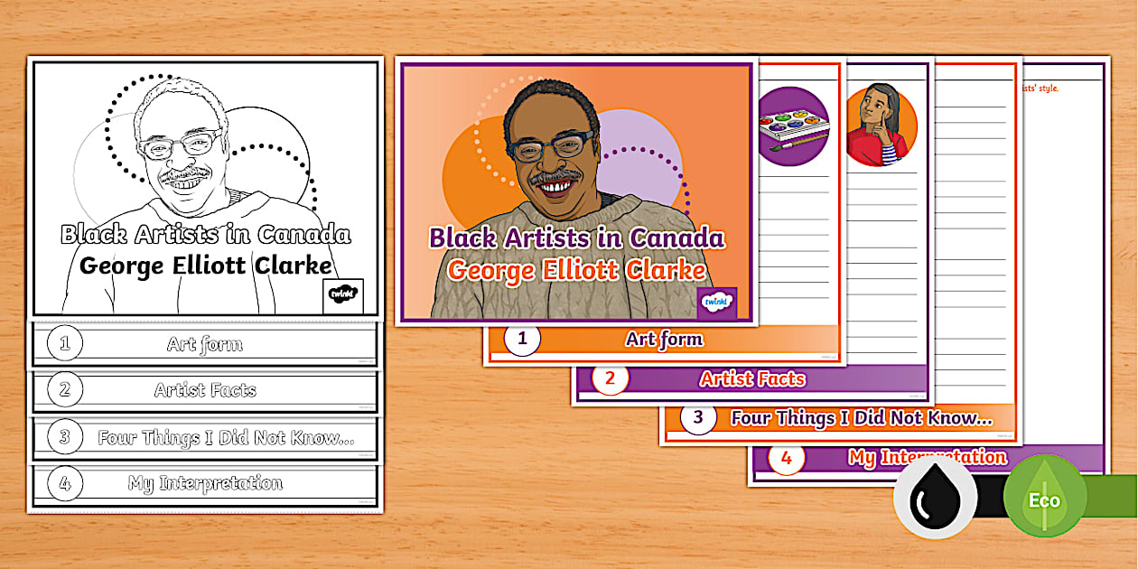 Black Artists in Canada Flip Book: George Elliott Clarke