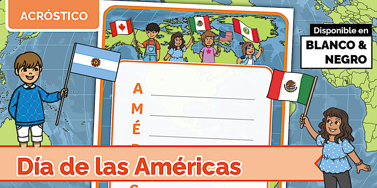 * NEW * Acróstico: Día de las Américas | Twinkl