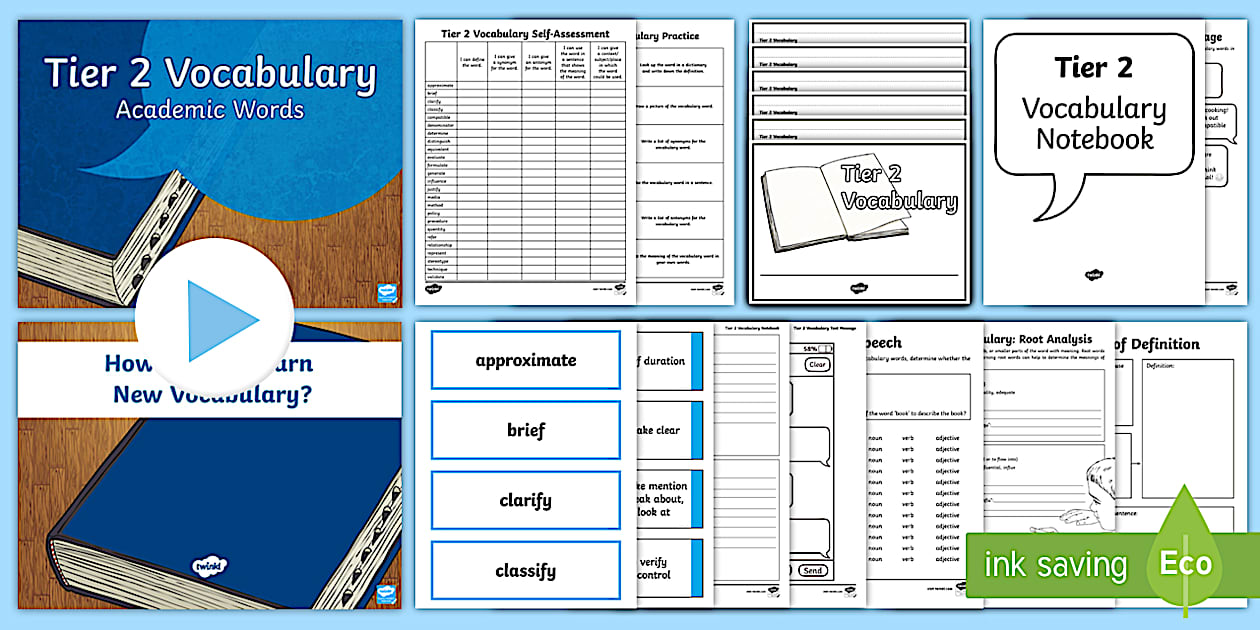 Tier 2 Vocabulary Teaching Pack - Spelling Resource - Twinkl