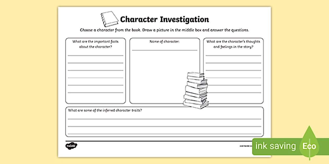 Character Inference Chart | Reading Comprehension | Twinkl