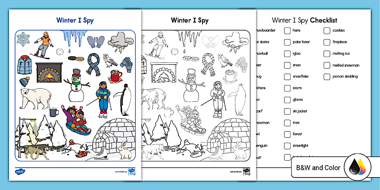 I Spy Winter | Winter | Twinkl USA (teacher made) - Twinkl