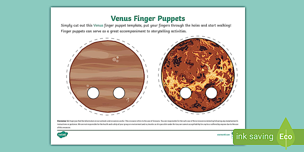 Venus Finger Puppets | Twinkl | KS1 | Finger Puppets
