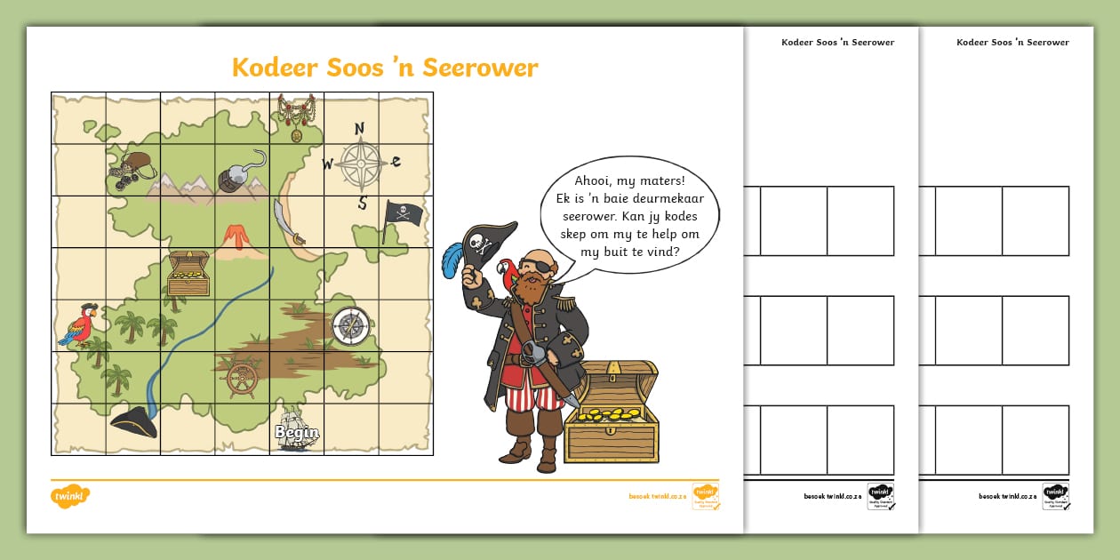 Robotika en Kodering Graad 1 Kodeer soos 'n Seerower