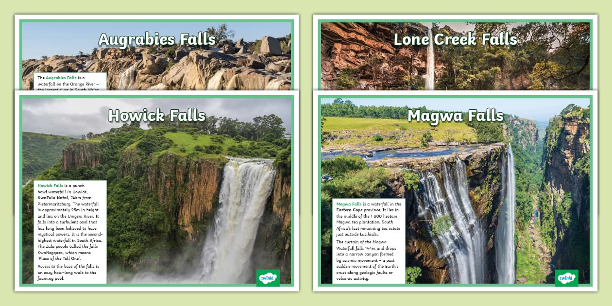 Waterfalls In South Africa - Twinkl South Africa - Twinkl
