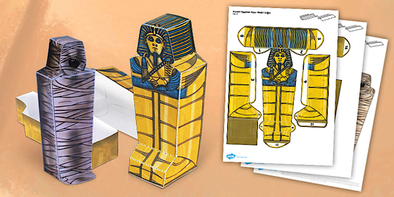 Ancient Egyptian Mummy Paper Model Pack (teacher made)