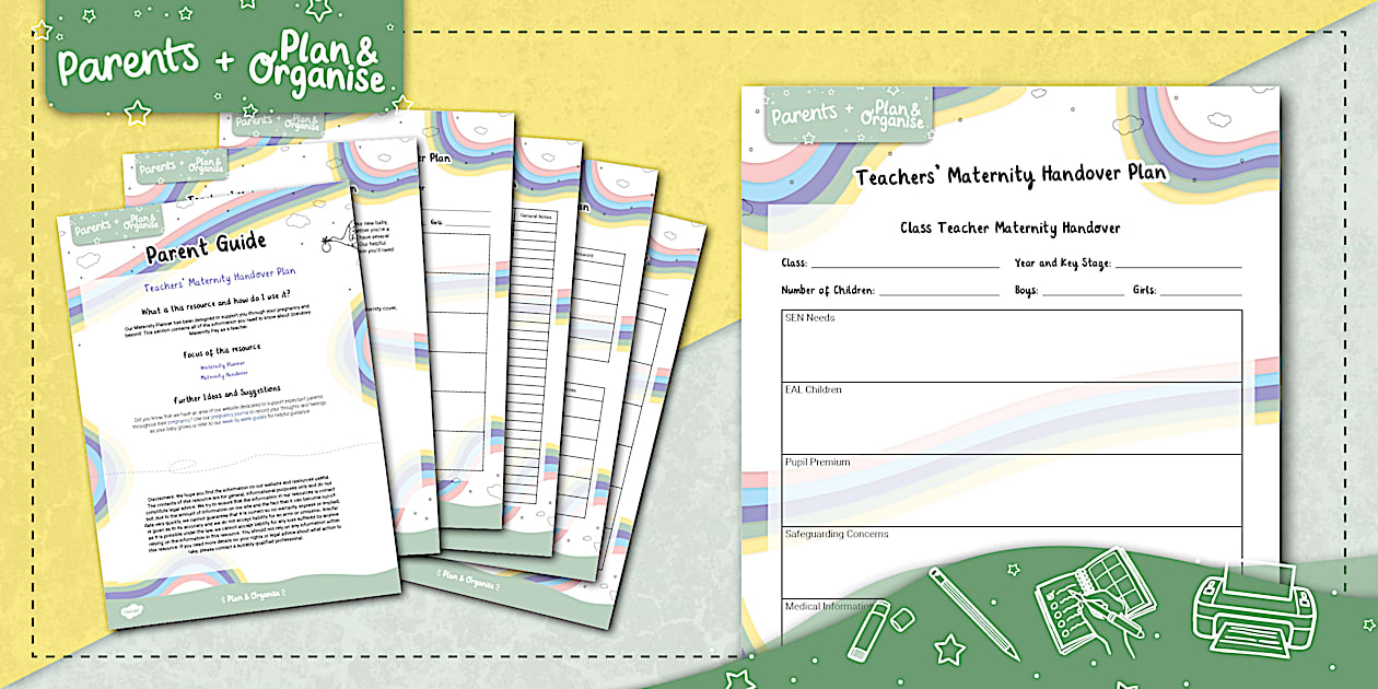 FREE! - Teachers' Maternity Handover Plan | Teachers' Maternity Leave ...