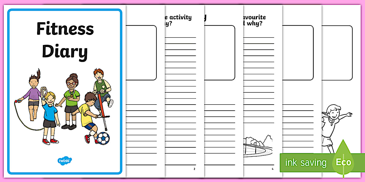 Fitness Diary Activity (teacher made) - Twinkl
