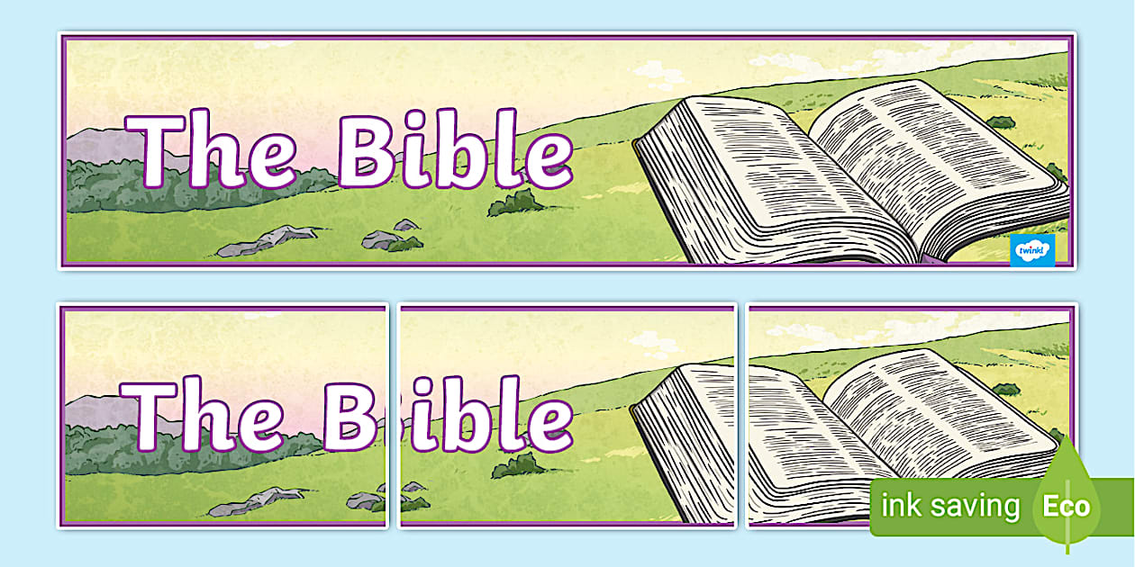 The Bible Display Banner (teacher made) - Twinkl