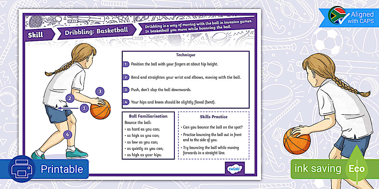 Grade 6 PE Games Lesson Dribbling Whizz Kids Basketball