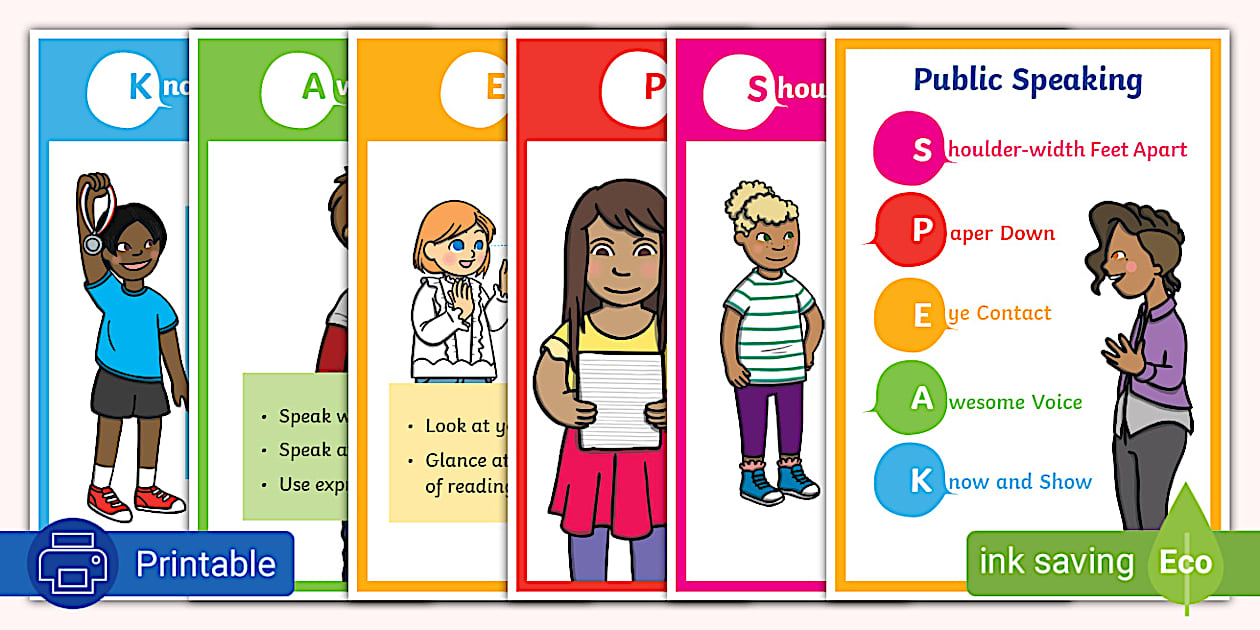 Public Speaking Display Posters (Teacher-Made) - Twinkl