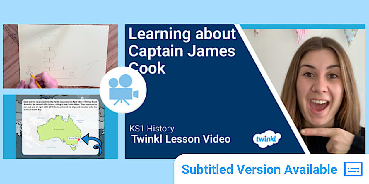 KS1 (Ages 5-7) History : Captain James Cook Video Lesson