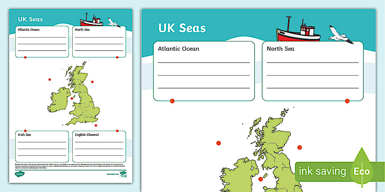 UK Seas Fact File Template,United Kingdom Seas,UK seas,uk seas and rivers