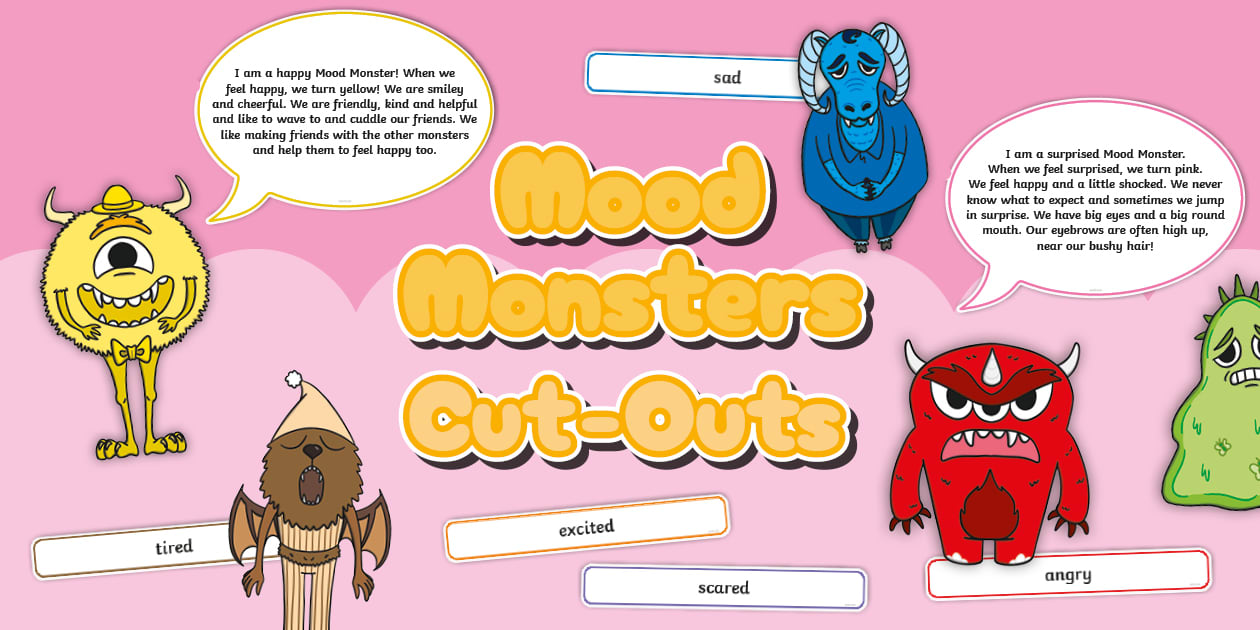 Mood Monsters Display Cut-Outs | Twinkl