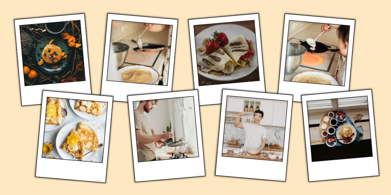 Pancake Day Instant Photo Style Display Images - Twinkl