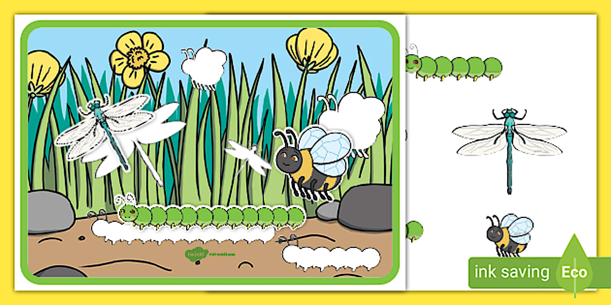 👉 Minibeast Size Matching Activity (teacher made)