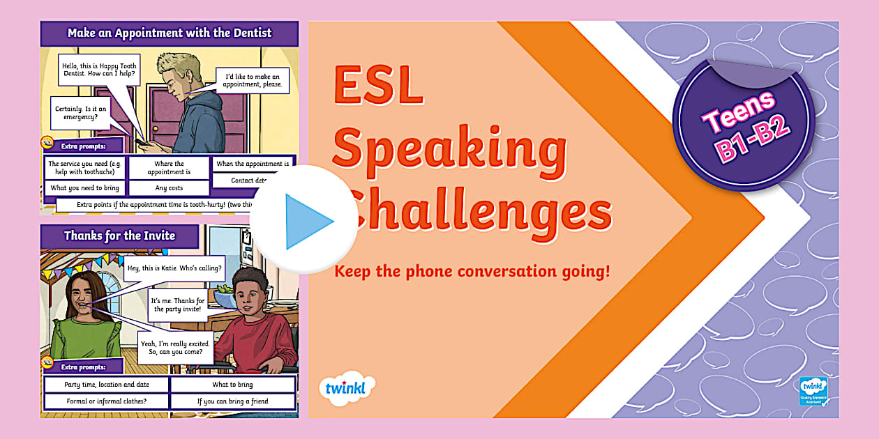 Keep the *Phone* Conversation Going! 17 Speaking Challenges