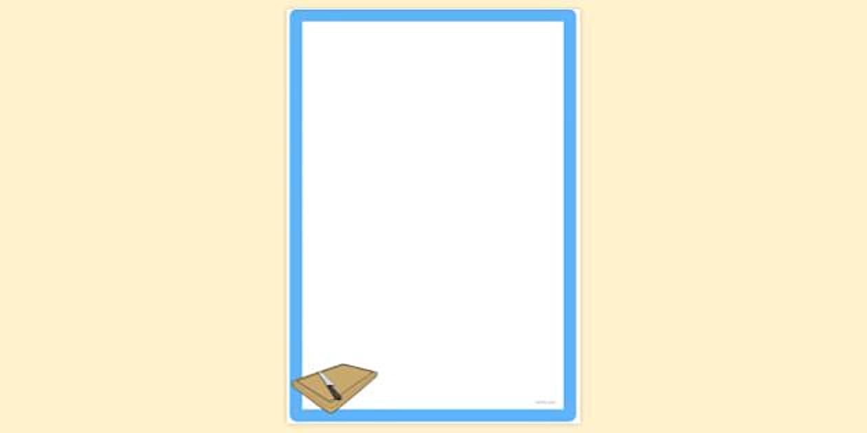 Chopping Board Page Border | Page Borders | Twinkl - Twinkl