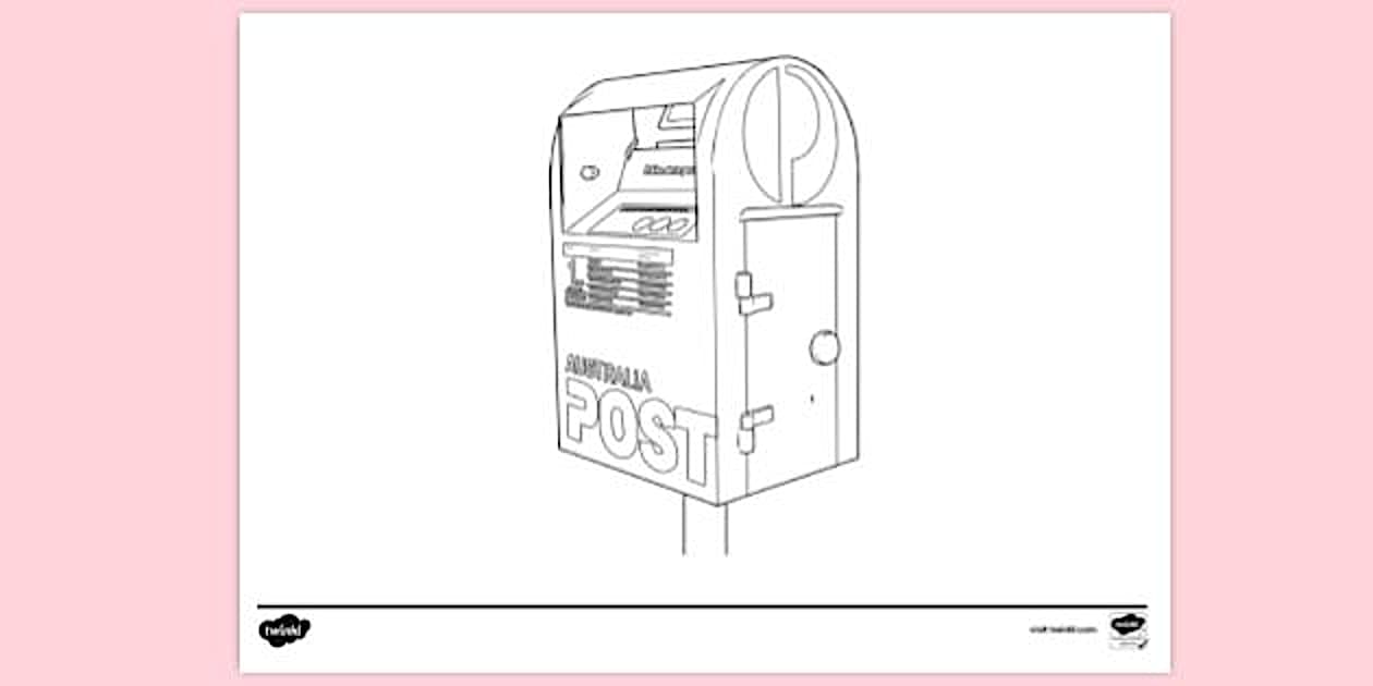 Australia Post Box Colouring Sheet | Colouring Sheets