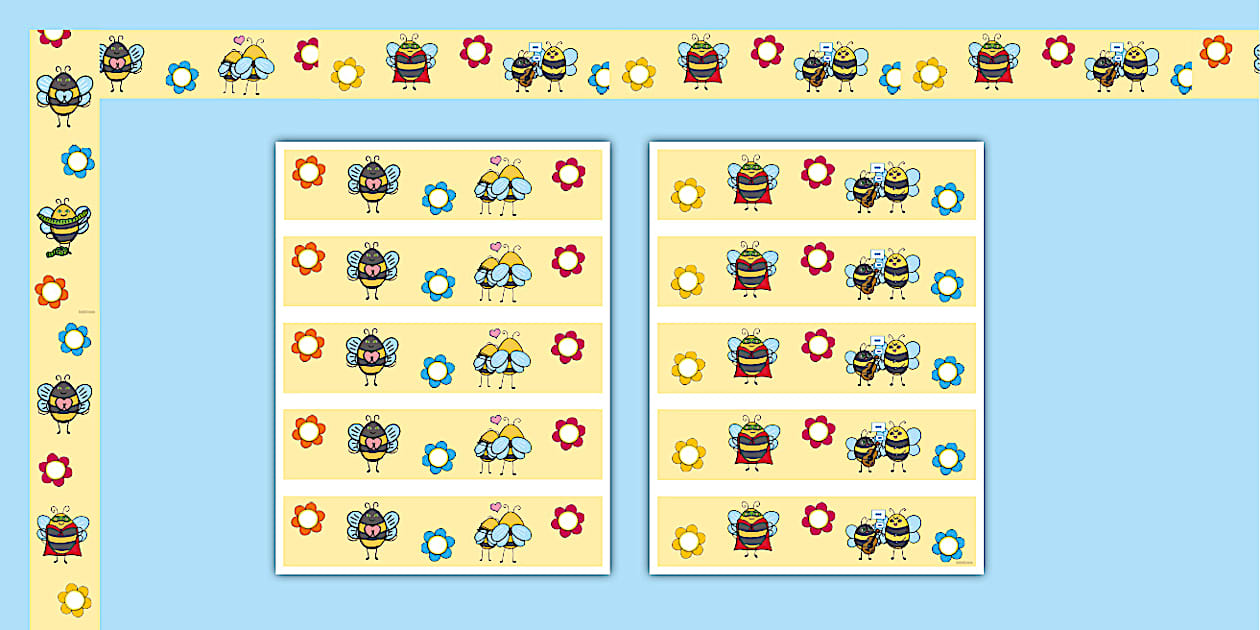 Printable Bee Bulletin Board Border | Twinkl USA