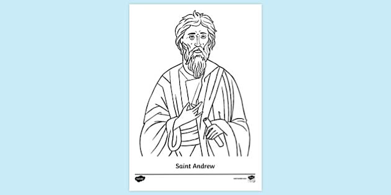 St Andrew Colouring Sheet | Colouring Pages (teacher made)