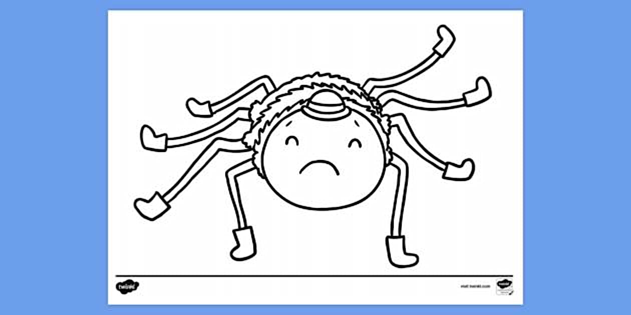 Sad Incy Colouring | Colouring Sheets (teacher made)