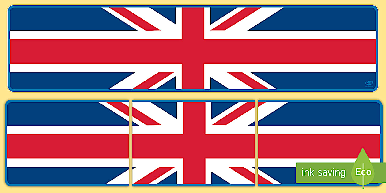 Editable Union Flag Display Banner (teacher made) - Twinkl